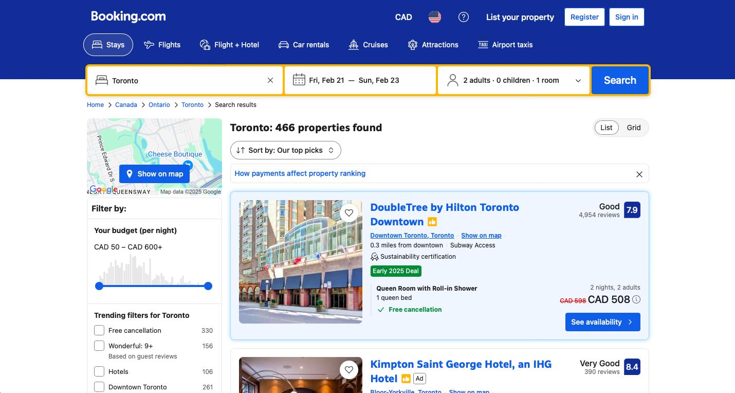 The Best Hotel Booking Site In Canada: A Comparison Of Price And User ...