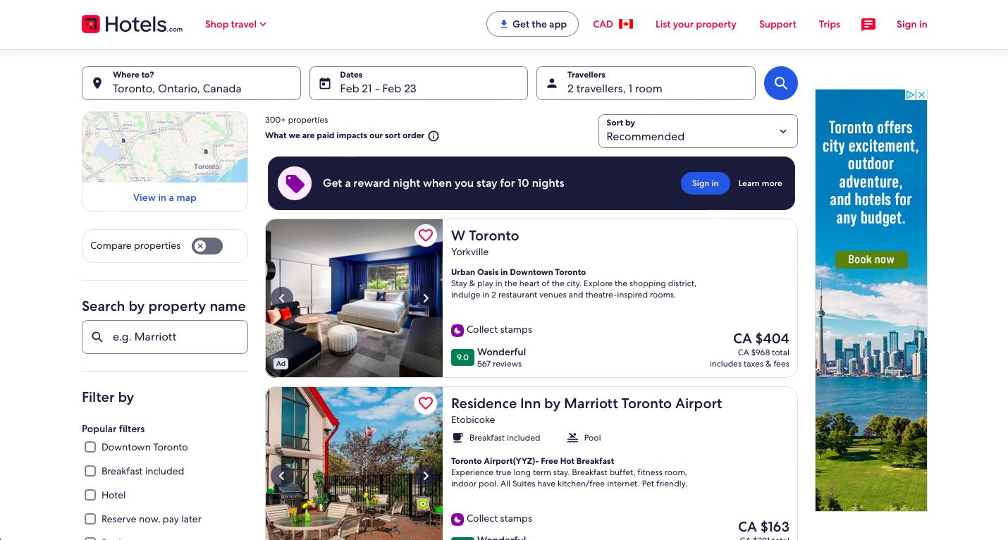 The Best Hotel Booking Site In Canada: A Comparison Of Price And User ...
