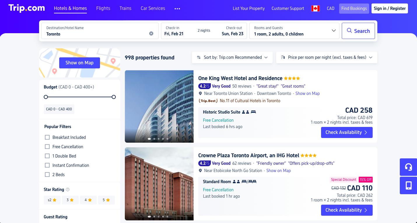 The Best Hotel Booking Site In Canada: A Comparison Of Price And User ...